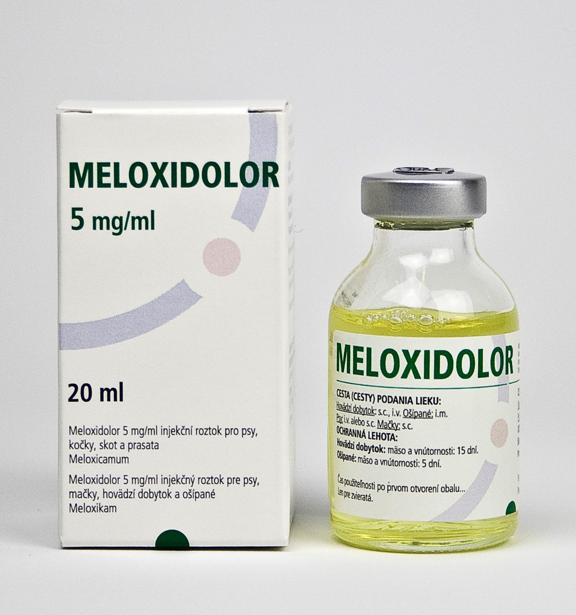 MELOXIDOLOR 5 mg/ml injekční roztok – Sevaron