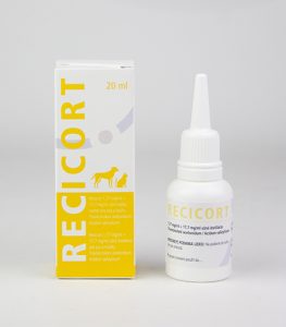 RECICORT 1,77 mg/ml + 17,7 mg/ml ušní kapky, roztok pro psy a kočky ...