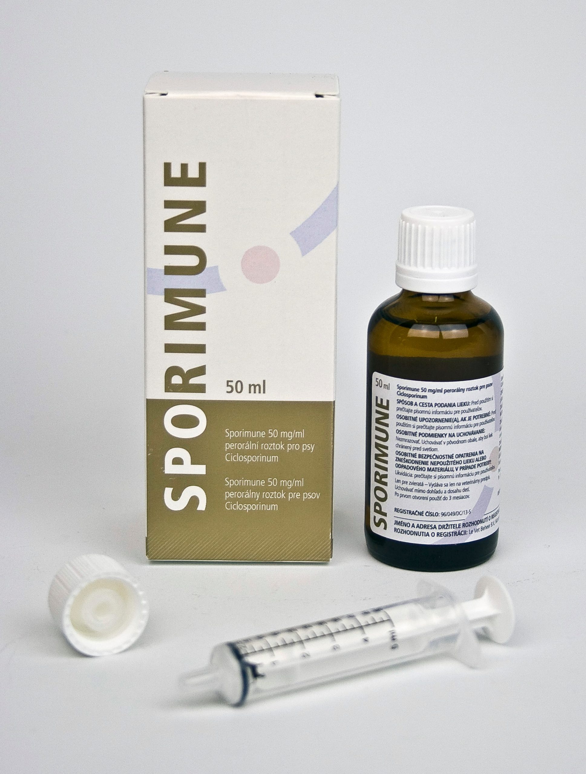 SPORIMUNE 50 mg/ml perorální roztok pro kočky a psy – Sevaron