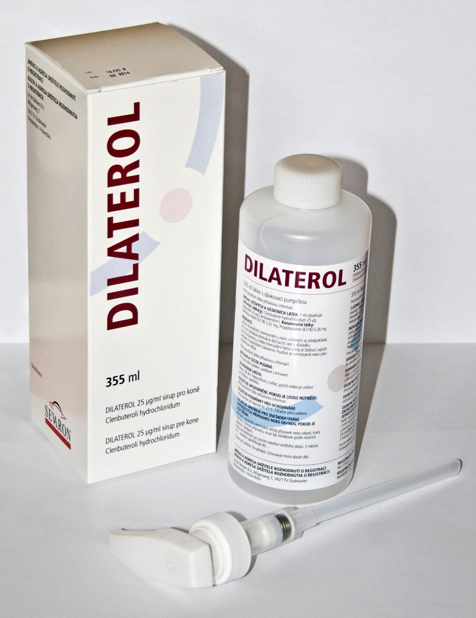 DILATEROL 25 µg/ml sirup pro koně – Sevaron